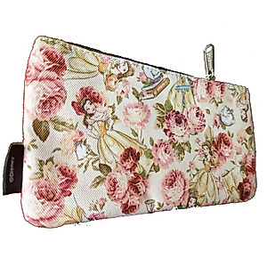 Loungefly Belle Character Floral AOP Cosmetic Pouch