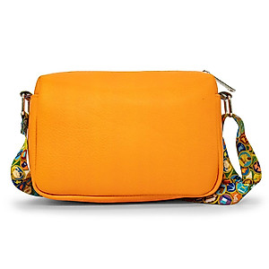 Disney Bag, Cross Body, Rectangle, Up Wilderness Explorers WE Badge, Orange, Vegan Leather