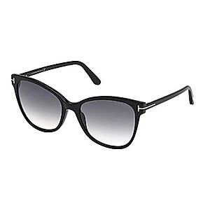 Tom Ford ANI FT 0844 Shiny Black/Dark Grey Shaded 58/18/140 women Sunglasses