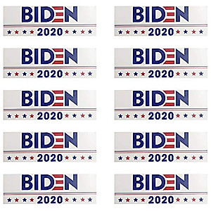 Joe Biden Bumper Sticker 2020 for Presidential Election, Biden 2020 Car Bumper Sticker, Biden 2020 Bumper Sticker Car Decals, Joe Biden Stickers Waterproof for Cars and Truck 9 x 3 Inch (10Pcs)