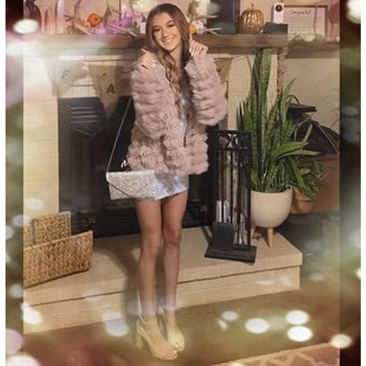 BENCOMOM Women's Gold Clutch,Gold Evening Clutch Purses For Women Evening Gold Clutch Bags Shoulder Crossbody Handbags Bridal Prom Wedding Party gold Purse