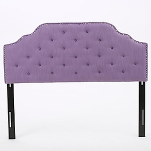 Christopher Knight Home Silas Headboard - Fully Upholstered, Queen / Full, Light Purple