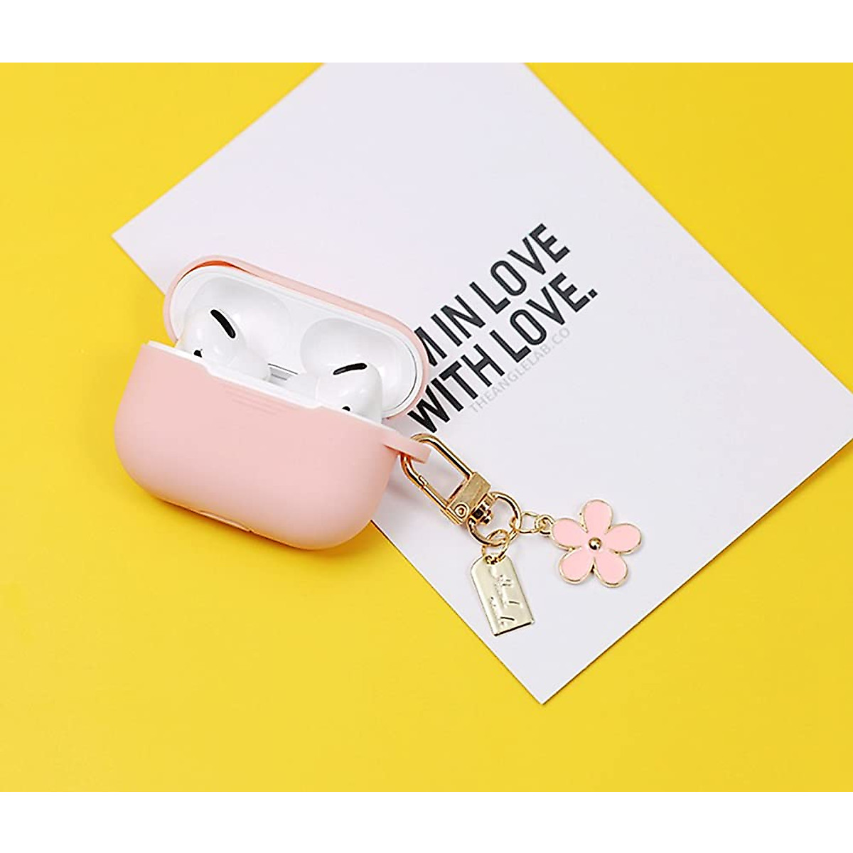 HOSBY 3 Pcs Keychains for Women, Bag Charm Flower Key Chain Car Key Ring Pendant for Purse, Handbag Bag, Earphone Case Decoration