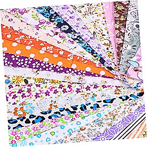 Sewing Fabric 50pcs Quilting Fabric Quilted Comforter Comforters Floral Fabric for Clothes Craft Fabric Scraps Quilting Fabric Squares DIY Floral Printed Fabric Sewing Fabric