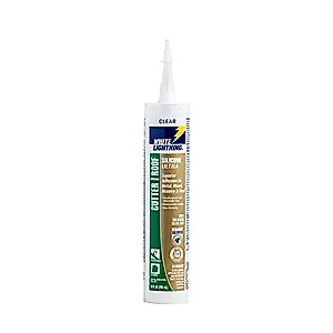 White Lightning W43101010 Silicone Ultra Gutter and Roof Sealant, Clear, 10.1 fl.oz.