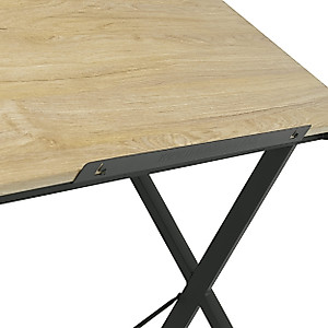 SD STUDIO DESIGNS Axiom II Drawing 42" Wide Adjustable Top Drafting Table, Graphite Black/Ashwood