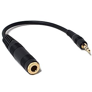 Sennheiser Genuine Adapter Cable Female 1/4" 6.3mm to Male 1/8" 3.5mm Plug for Headphones