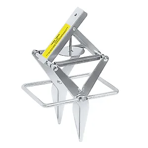 YardYield Mole Trap,Galvanized Steel Mole Scissor Trap,Reusable Mole Gopher Trap,Easy Set Quick Capture Gopher Trap for Lawns (Silver)