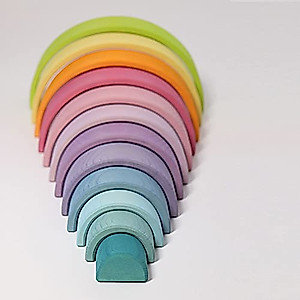 Grimm's Wooden Rainbow Pastel (Pack of 12)