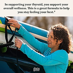 Gaia Herbs Thyroid Support - Made with Ashwagandha, Kelp, Brown Seaweed, and Schisandra to Support Healthy Metabolic Balance and Overall Well-Being - 60 Vegan Liquid Phyto-Capsules (20-Day Supply)