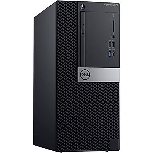 Dell OptiPlex 7070mt Computer Intel 9th Gen i7-9700 3.0GHz (Up to 4.8GHz) 8-Cores 12MB 65W CPU 16GB DDR4-2666MHz Memory 256GB NVMe PCIe SSD 1TB 7200RPM SATA HDD AMD Radeon™ R5 430 2G Windows 10 Pro