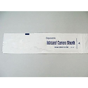 200 Pieces Intraoral Dental Camera Sleeve Sheath Cover for 5.0 Mega Pixels 6 LED