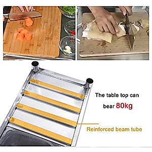 Outdoor sink Stainless-Steel Single Bowl Kitchen Utility Sink with Faucet & Drainboard, portable handwashing station laundry sink,outdoor camping sink station with hose hook up