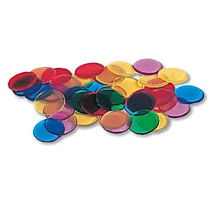 hand2mind Plastic Transparent Bingo Chips, Chips for Games, Counting Manipulatvies, Game Chips, Math Counters, Counting Chips, Math Manipulatives, Math Bingo, Counters for Kids Math (Set of 5,000)