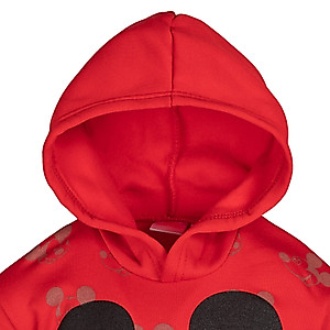 Disney Mickey Mouse Big Boys Pullover Hoodie Red 8