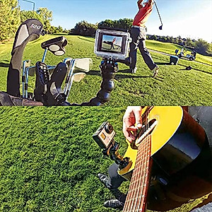 Wealpe Jaws Clamp Mount Flex Gooseneck Mount Compatible with GoPro Hero 11, 10, 9, 8, 7, Max, Fusion, Hero (2018), 6, 5, 4, Session, 3+, 3, 2, 1, DJI Osmo, Xiaomi Yi Cameras