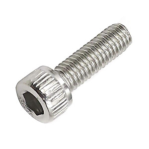Hxchen M4x10 Socket Head Cap Screws, Full Thread, Allen Socket Drive, 304 Stainless Steel, Bright Finish - (25 Pcs)