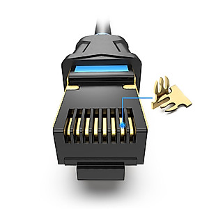 VENTION Cat 6 Ethernet Extension Cable, 6.6ft/2m Cat6 RJ45 Extender Male to Female Network Cable Shielded Computer LAN Connector SSTP Patch Cable