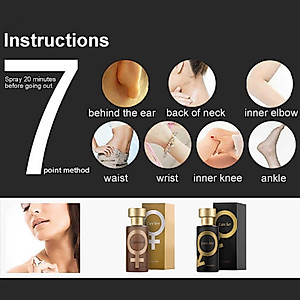 BIOTAT Golden Lure Perfume, Pheromone Perfume Spay For Men, Cologne For Men Attract Women, Romantic Glitter Perfume Gift, 50 M