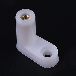 Crazy Sales Arcade Gaming, Plastic White Plastic Feet Steel 100pcs Mounting Feet, for Arcade Home Arcade Gaming Board Fixing Gaming Board