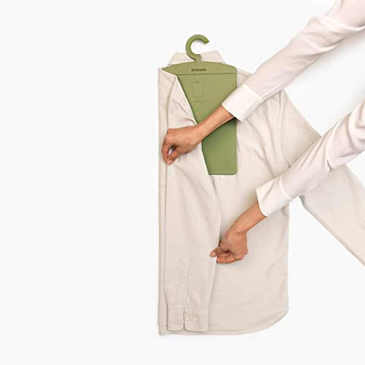 Brabantia Folding Board (Calm Green) Shirt Board, Laundry Folder, Folding Clothes Helper (8 x 0.2 x 15")