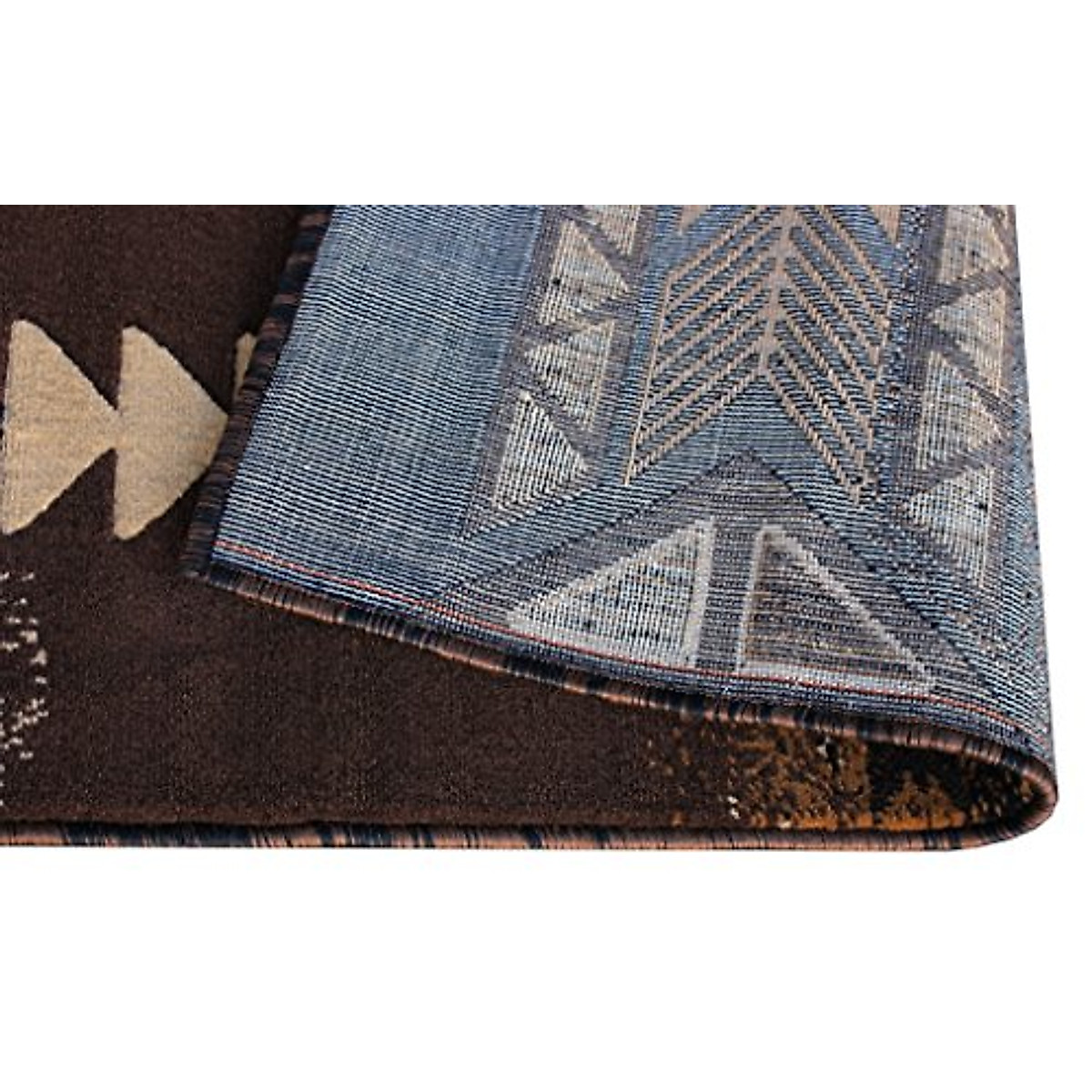 South West Area Rug 5 Feet X 7 Feet Chocolate Design C318