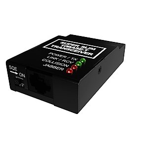 10Base-T RJ45 to 10Base-5 DB15M AUI Type Media Converter | Thick Ethernet Adapter to 10BT UTP RJ-45 Transceiver