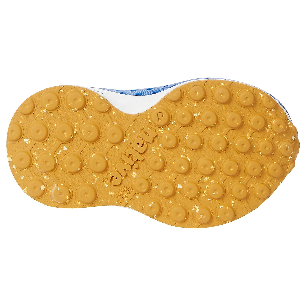 Native Shoes Kids Unisex Robbie (Toddler) Kids Robbie (Toddler) - Shoes for Kids - Synthetic Upper - Slip On Closure Victoria Blue/Shell White/Mash Speckle Rubber 9 Toddler M