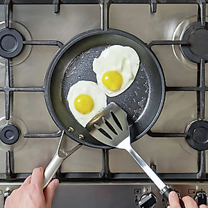 Ninja ZEROSTICK Premium Cookware 28cm Frying Pan, Long Lasting, Non-Stick Hard Anodised Aluminium, Induction Compatible, Oven Safe to 260°C, Grey C30028UK