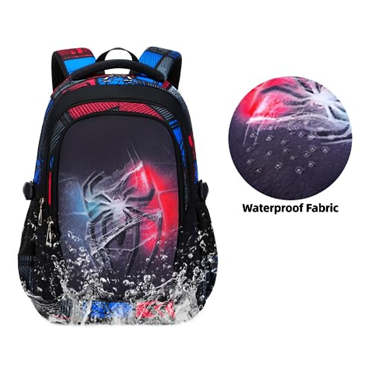 MTCSKY Backpack For Boys Elementary Kids School Bag Heavy Duty Bookbags Waterproof Durable Sturdy Boy Backpack