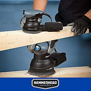 Hammerhead 2.0-Amp 5-Inch Random Orbit Sander with 12pcs Sanding Paper – HAOS020
