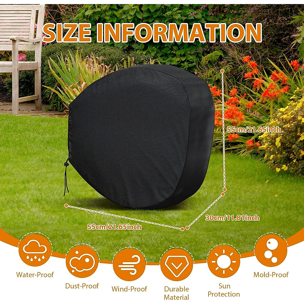 Garden Hose Reel Cover for Water Hose Reel Dustcover Convenient Sun Protection Hose Protector Portable for Outside Garden Yard Equipment