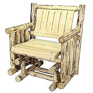 Montana Woodworks, Exterior Finish Montana Collection Single Seat Glider Chair