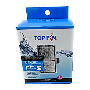 Top Fin EF-S Element Filter Cartridges (6 Count) for Fish Tank