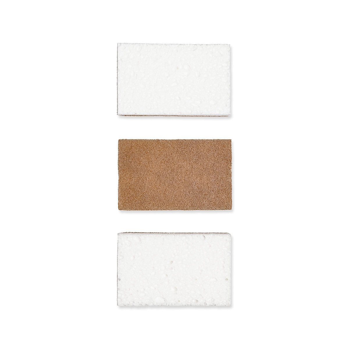 Full Circle In a Nutshell Walnut Scrubber Sponges, Non-Scratch, Set of 2 (Pack of 6)
