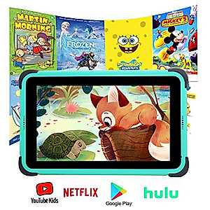 CWOWDEFU Kids Tablet Android 11 Tablet for Kids Children's Tablet COPPA Certified, 32GB ROM 2GB RAM Touch Screen Child Toddler Tablets (Green)