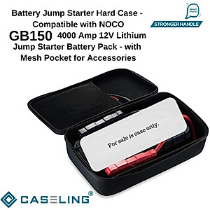Hard Case Compatible with Boost Pro GB150 3000A UltraSafe Car Battery Jump Starter.