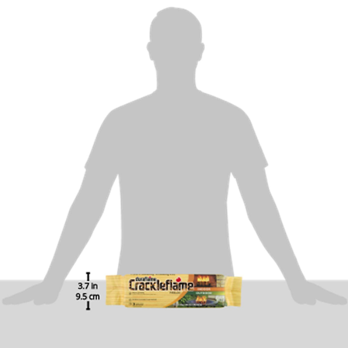 duraflame Crackleflame 4.5lb 3-hr Indoor/Outdoor Firelog, 4-pack