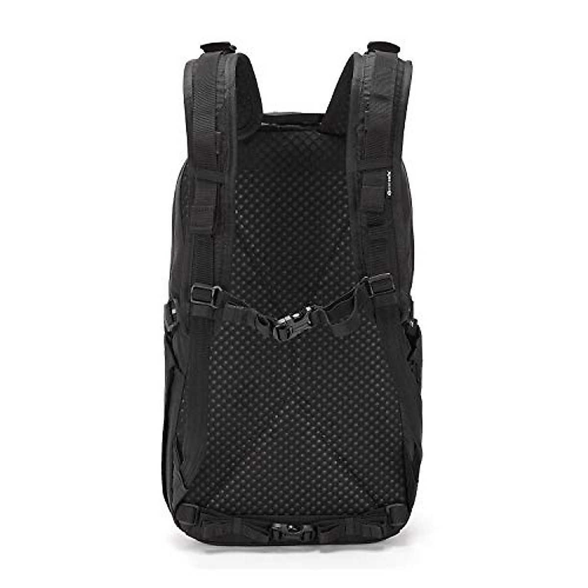 PacSafe Vibe 25 Anti Theft Travel Pack Jet Black Casual Daypack, Jet Black