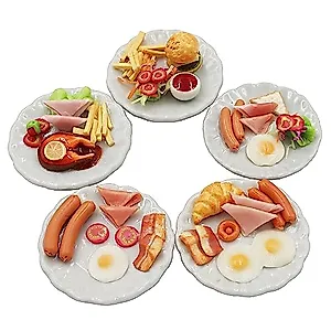ThaiHonest Mixed 5 Assorted Breakfast Sausage Dollhouse Miniature Food,Collectibles