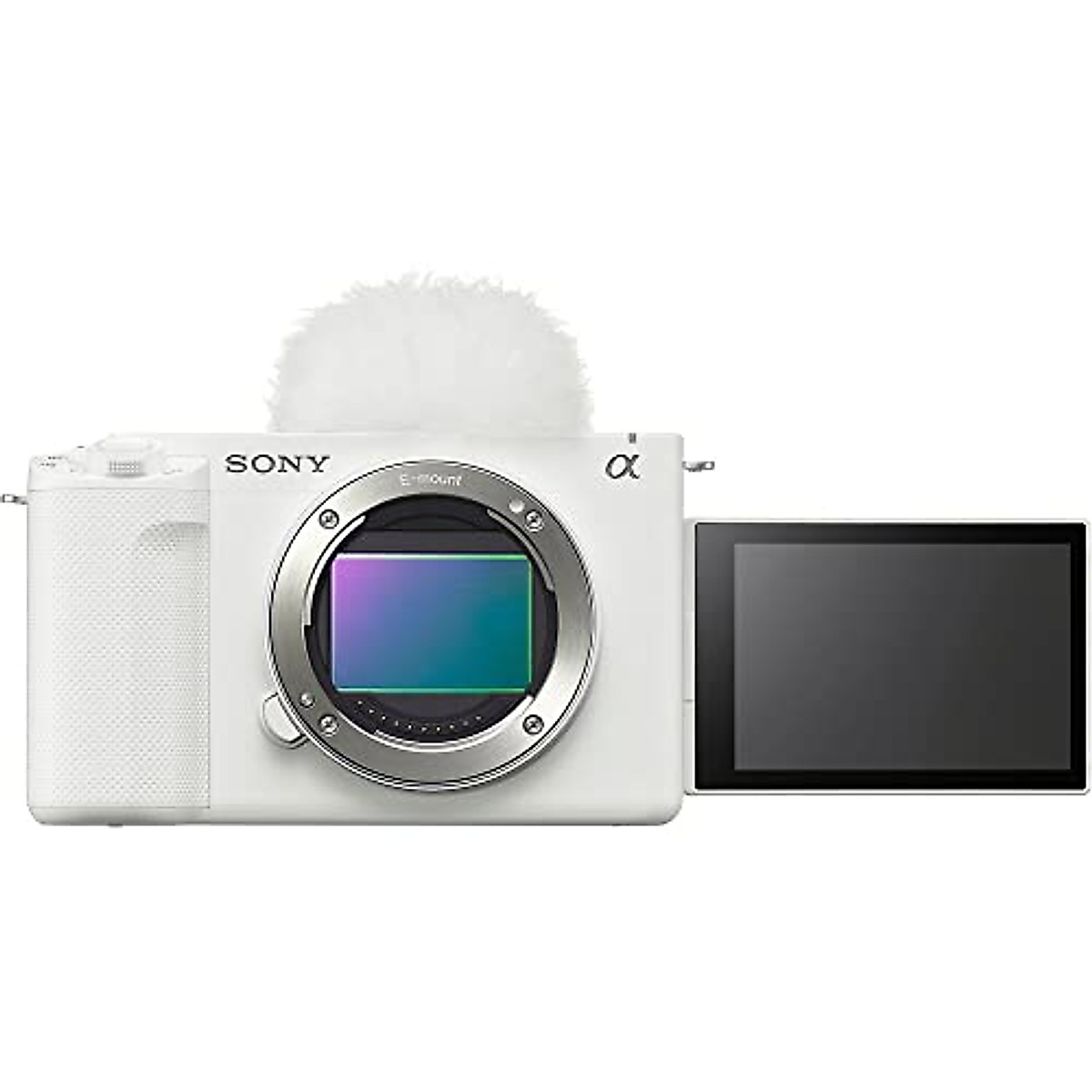 Sony ZV-E1 Mirrorless Camera (White) Bundle with Backpack, Monopod, Tripod, 2 x Lexar 64GB SD Card, & More