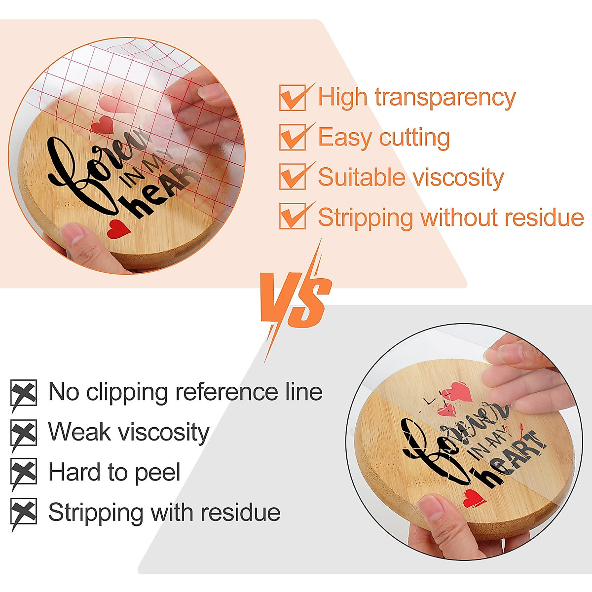 Romeda Transfer Tape for Vinyl 12" X 20 Ft, W/Red Alignment Grid, Transfer Paper Transfer Tape, Vinyl Transfer Tape for Glass, Window, Silhouette Relief, Signs, Artifact Stickers