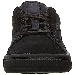 Puma Baby Girls Suede Classic Badge Sneaker, Black Black, 7 Infant
