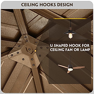 YOLENY 12' X 12' Hardtop Gazebo Galvanized Steel Outdoor Patio Gazebo Canopy Double Roof Pergolas Aluminum Frame with Netting and Curtains for Garden, Patio, Lawns, Parties