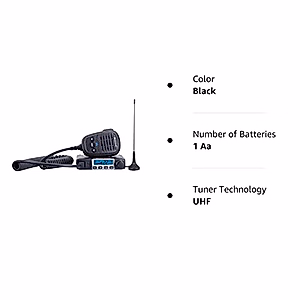 Midland – MXT115 - 15 Watt GMRS MicroMobile Two Way Radio - Off Roading Outdoor RZR Farm, Trails Radio - 8 Repeater Channels Extended Range - External Magnetic Mount Antenna - NOAA Weather Alerts