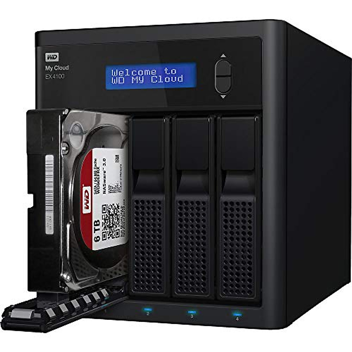 WD 32TB My Cloud EX4100 Expert Series 4-Bay Network Attached Storage - NAS - WDBWZE0320KBK-NESN