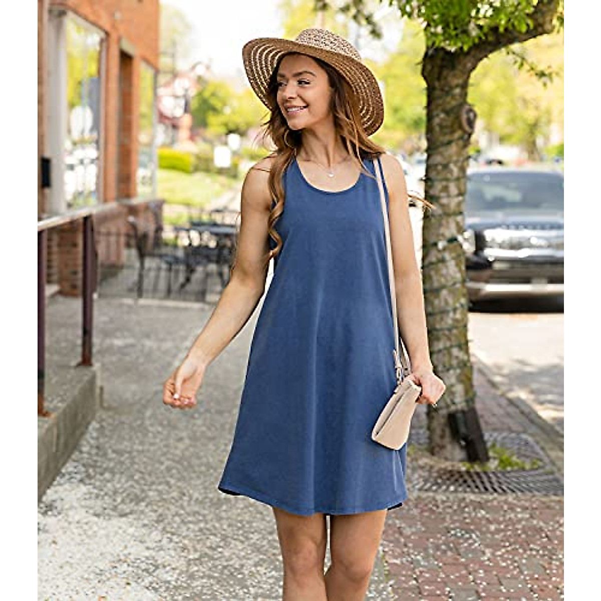 Instant Message - Do The Sexy Dexy - Women's Sleeveless Shift Dress - Size X-Large Indigo