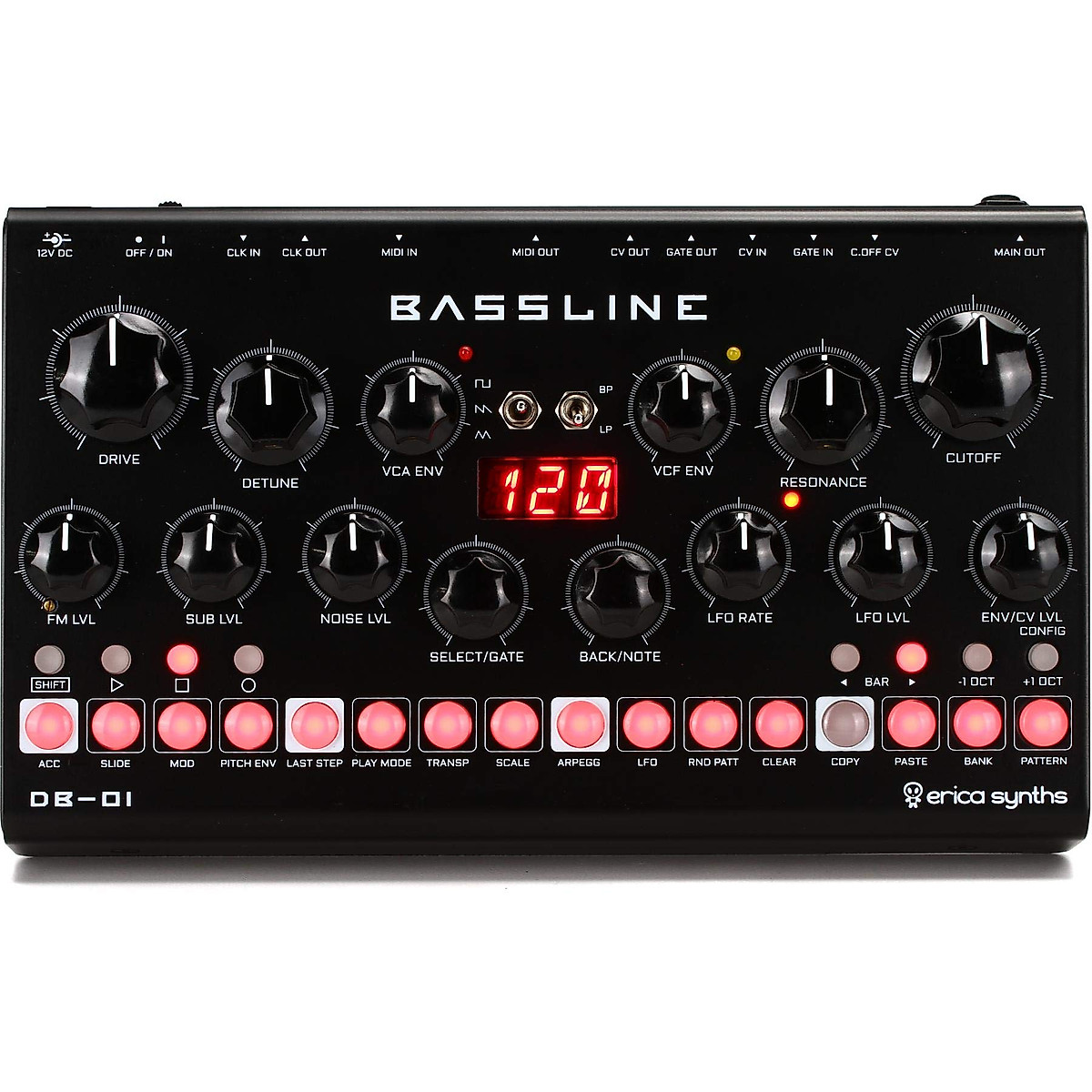 Erica Synths Bassline DB-01 Desktop Bassline Synthesizer