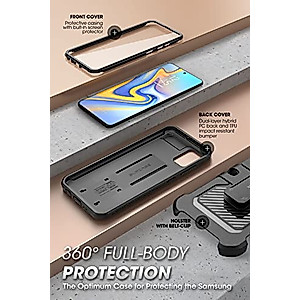 SUPCASE Unicorn Beetle Pro Series Designed for Samsung Galaxy A71 5G Case[Not for A71 5G UW Verizon], Full-Body Rugged Holster & Kickstand Case with Built-in Screen Protector (Black)