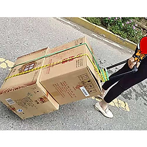 Plastic Folding Luggage Cart with 2 Wheels Lightweight Minisize Hand Truck for Travel, Moving,Camping and Office School Use Trolley(Small Base Plate 12.6"x9"inch)